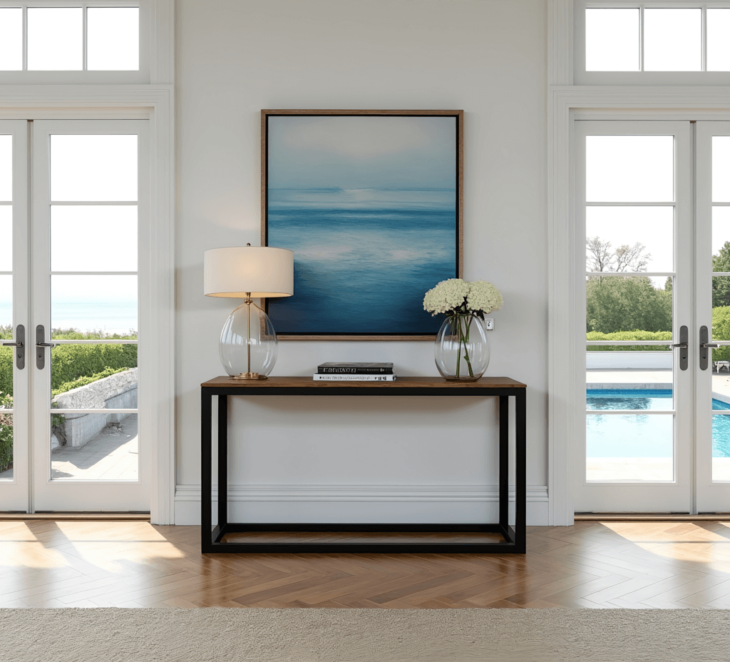 Sedona Console Table | Modern Hardwood Console | Fargo Woodworks