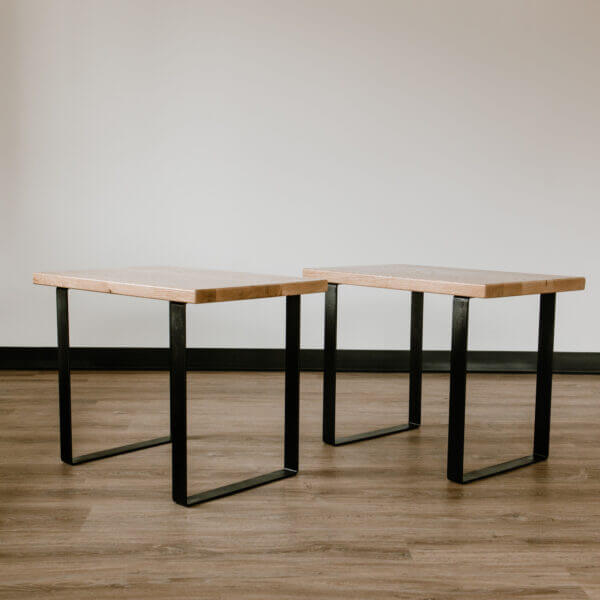 The White Oak U-shaped End Table - Fargo Woodworks