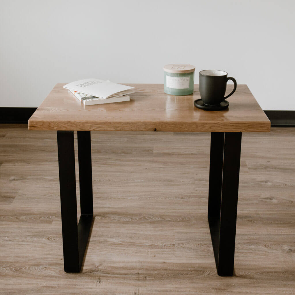 The White Oak U-shaped End Table - Fargo Woodworks